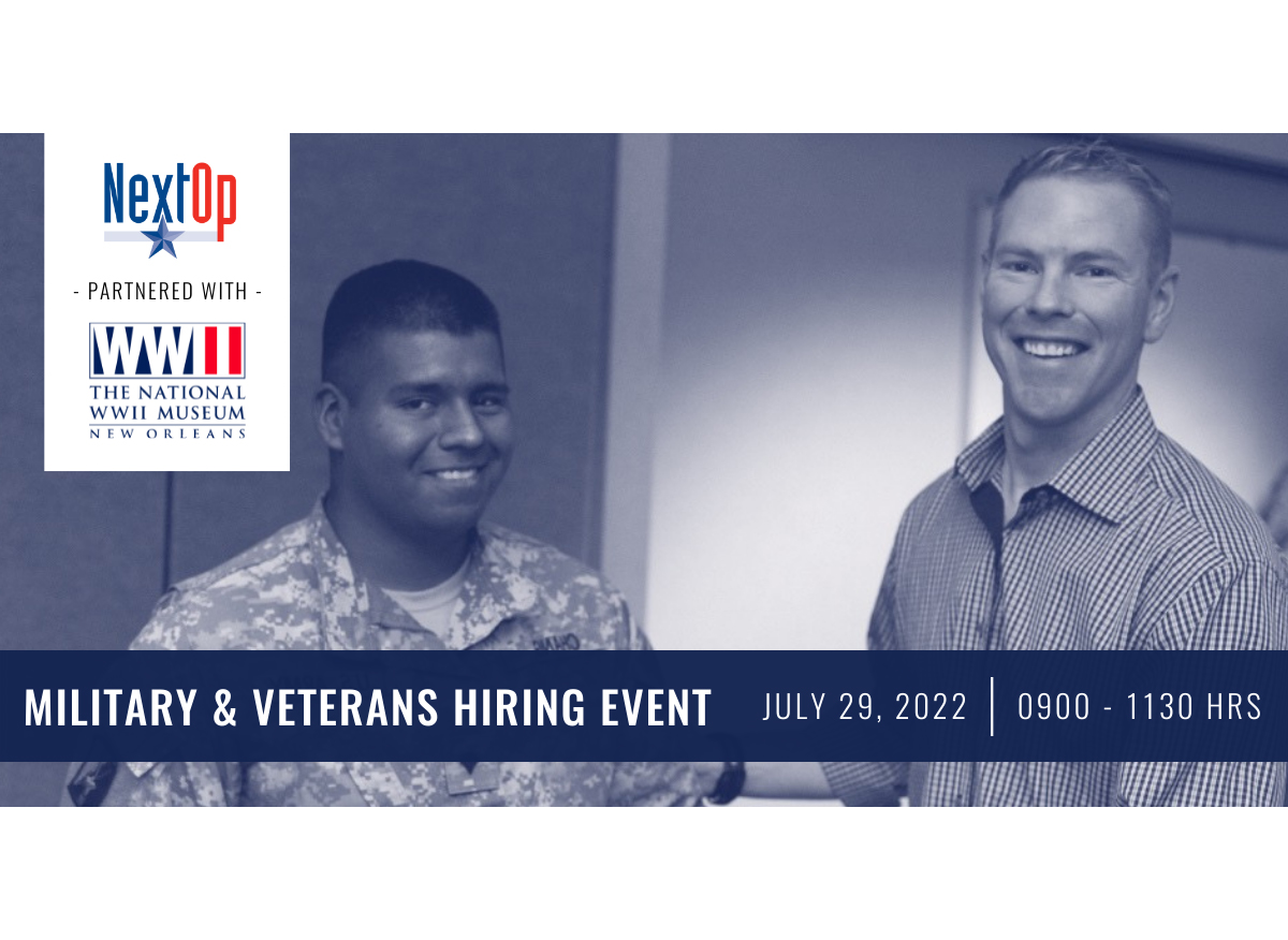 NextOp Military & Veterans Hiring Event | The National WWII Museum ...