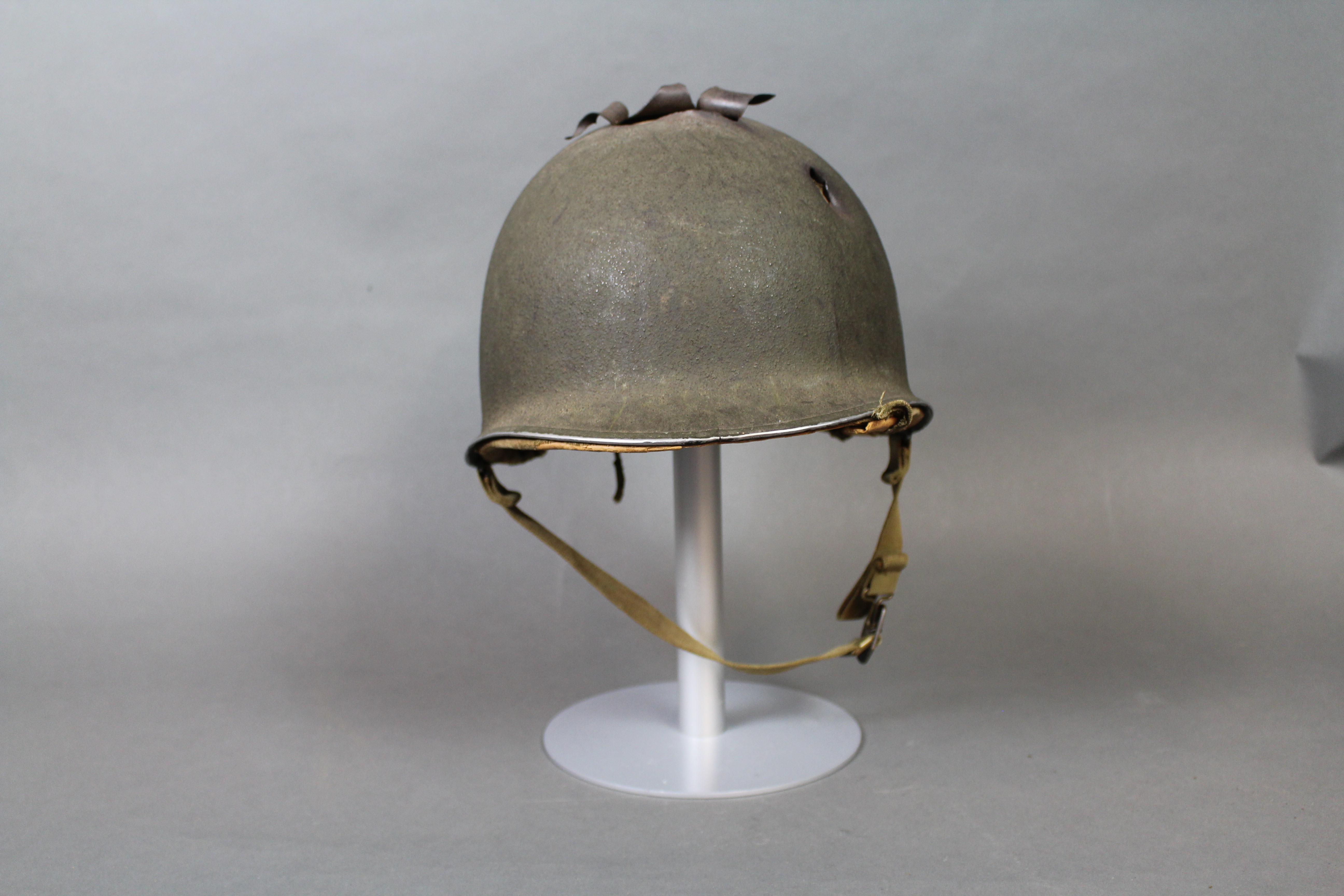 A Close Call in the Cold North: Battle-Damaged Helmet of Alvy Morgado ...