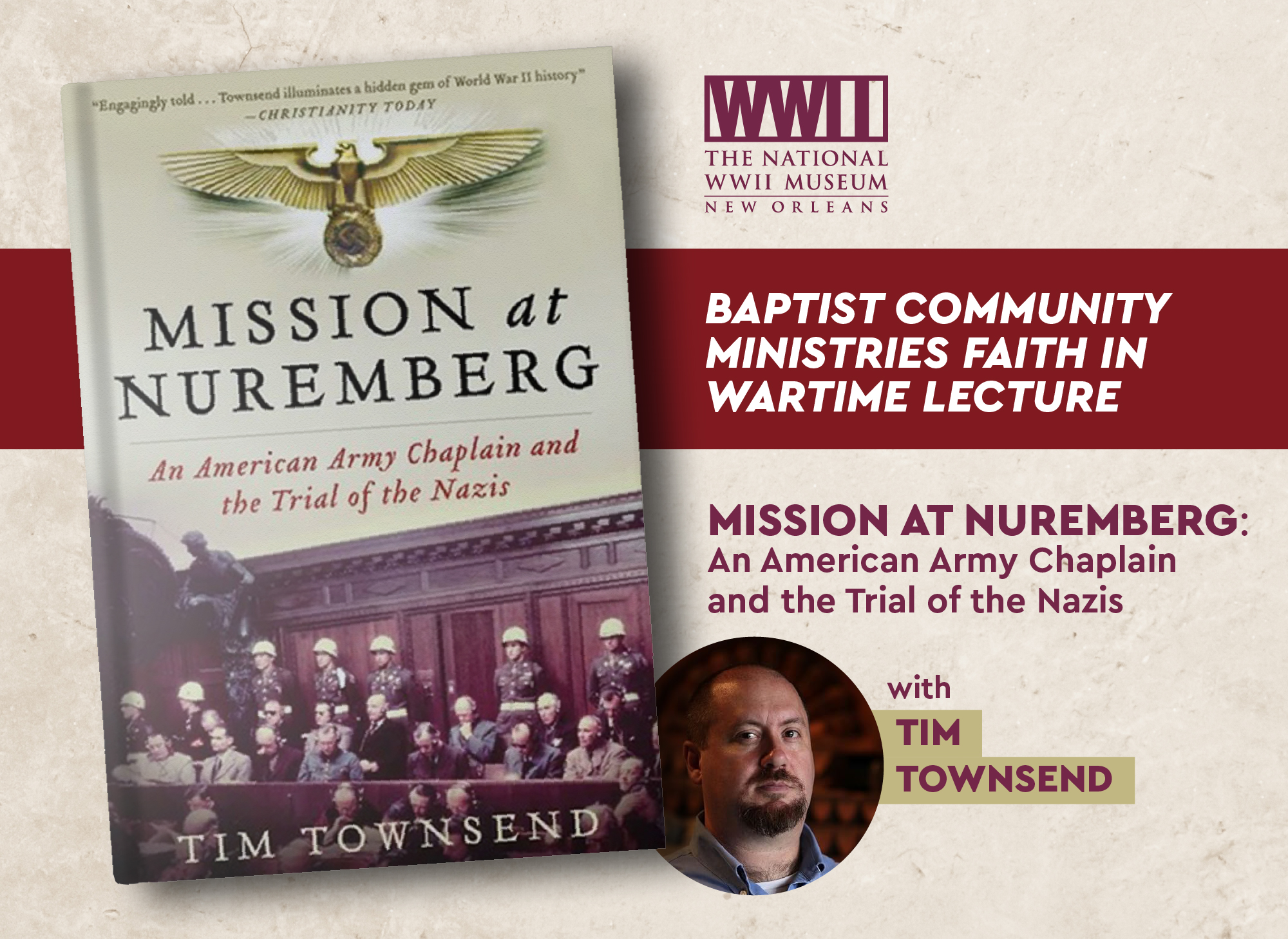 Baptist Community Ministries Faith in Wartime Lecture: Tim Townsend ...