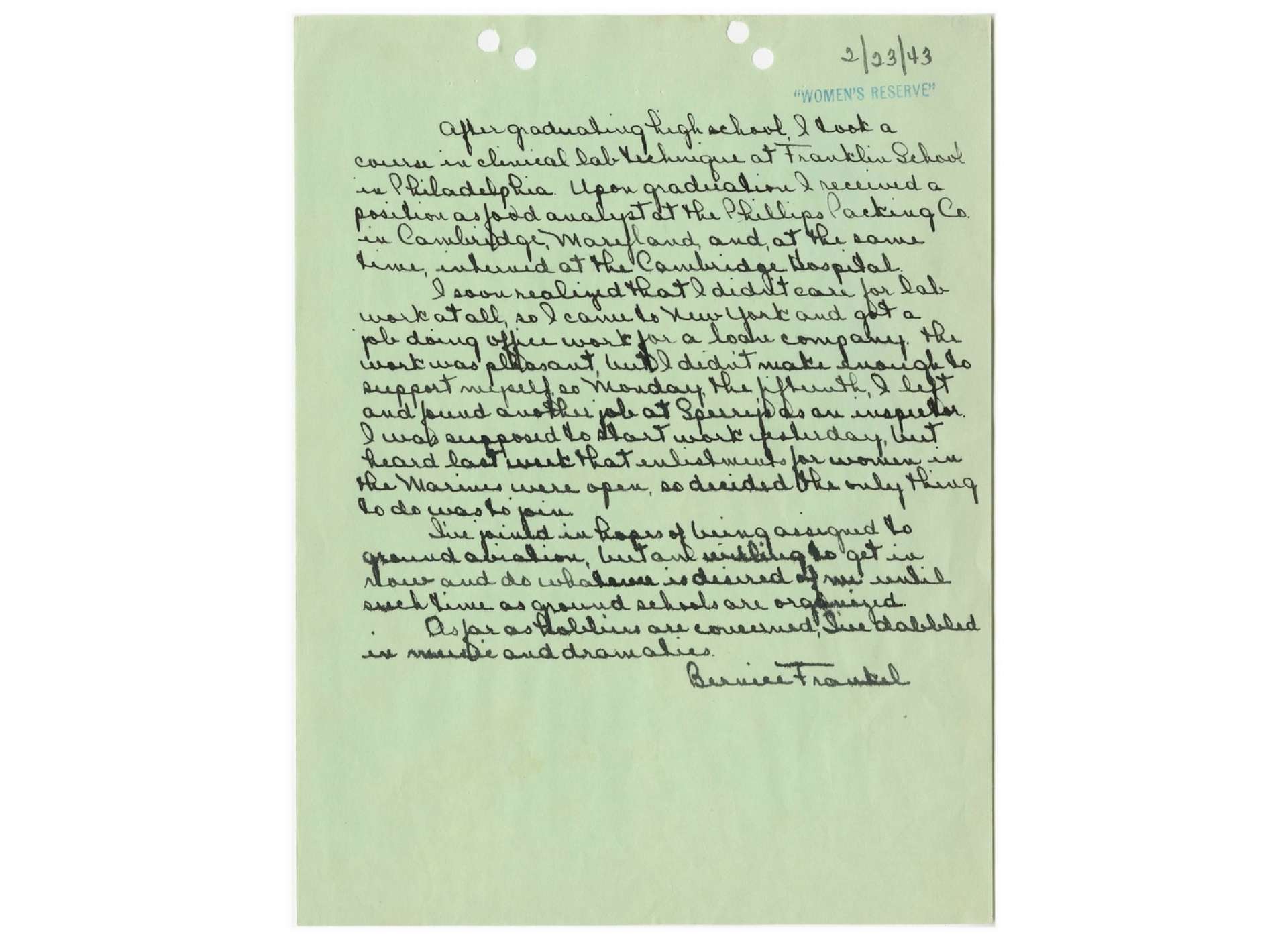 Bea Arthur, US Marine | The National WWII Museum | New Orleans