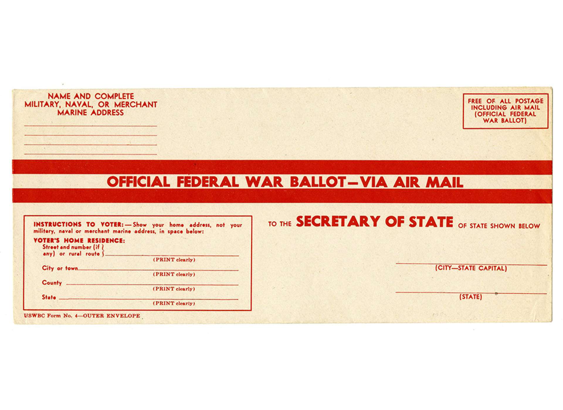 The Soldier Voting Act and Absentee Ballots in World War II | The ...